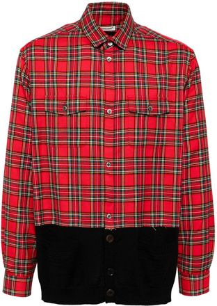 Undercover Kariertes Hemd - Rot