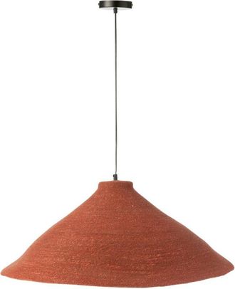 Paris Prix Lampe Suspension en Jonc de Mer Angelique 82cm Terracotta