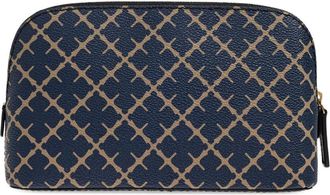 By Malene Birger patterned zip-closure make up bag - Blau