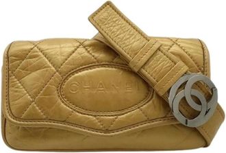 Chanel Sac Banane Vintage en Cuir Pre-owned - Femme - Pre-owned - Jaune - Taille: ONE Size