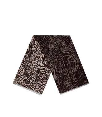 Twin-Set &Eacute;CHARPE IMPRIM&Eacute; L&Eacute;OPARD BORDEAUX TWINSET