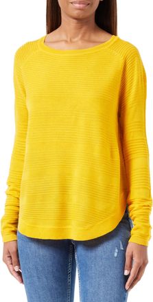 Only Damen ONLCAVIAR L/S Pullover KNT NOOS Strickpullover, Golden Rod,S