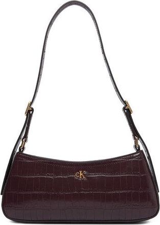 Calvin Klein Handtasche Ck Croc Small LV04F3283G Dunkelrot