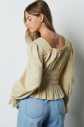 Next Langarmbluse Gesmoktes Langarmoberteil (1-tlg)