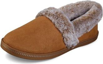 Skechers Femme Cozy Campfire - Team Toasty Slippers, Chestnut Microfiber Suede Faux Fur Line Csnt, 38 EU