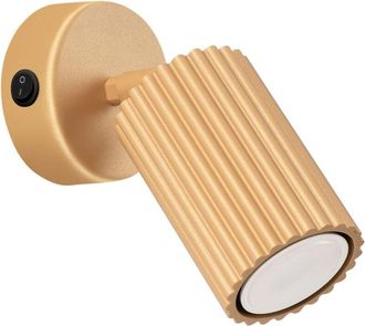 Licht-Erlebnisse Licht-erlebnisse - Wandspot Aluminium GU10 verstellbar in Gold Modern Wandlampe