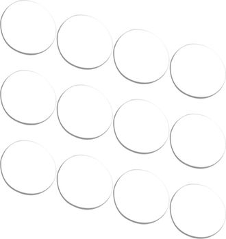OSALADI TEHAUX Transparente Saugnapf Unterlegscheiben 12 St&uuml;ck aus Sto&szlig;festem Pp Material Ger&auml;uschd&auml;mpfende M&ouml;belpuffer f&uuml;r Glas und Keramikoberfl&auml;chen rutsch