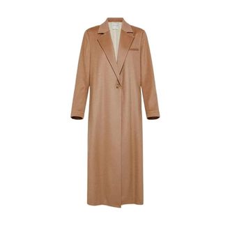 Forte_Forte Kamelwollmantel lang trendig feminin - - Coats - Damen - Beige - S