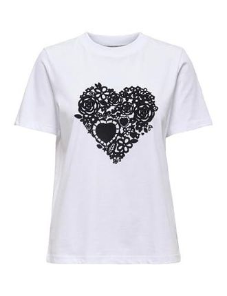 Only Onlnina Heart S/S Tee JRS T-Shirt