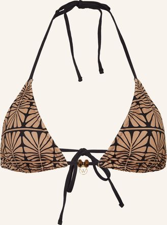 Watercult Watercult Triangel-Bikini-Top Artisan Vibe braun