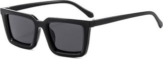 Generic Lunettes De Soleil Carr&eacute;es &Agrave; Petite Monture For Hommes, Conduite En Plein Air, Sport For Femmes(Black)