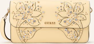 Guess Schultertasche Sadie Mit Schmucksteinen gelb