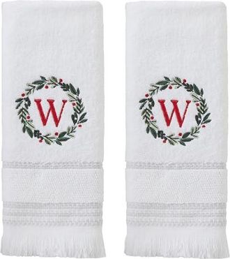 SKL Home Kranz-Monogramm-Handtuch (2er-Pack), W