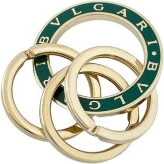 Bulgari Porte-cl&eacute;s en toile Pre-owned - Femme - Pre-owned - Jaune - Taille: ONE Size
