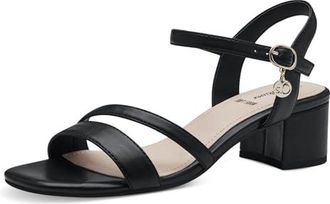 s.Oliver Femme 5-28207-42 Sandale &agrave; Talon, Noir, 39 EU