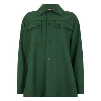 Alberta Ferretti Oversized Overshirt - - Jackets - Damen - Gr&uuml;n - S