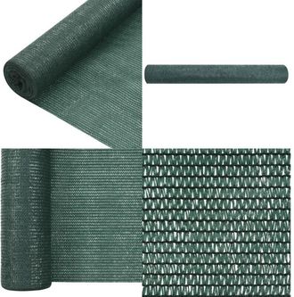 vidaXL Zaunblende Gr&uuml;n 1x50 m HDPE 75 g/m&sup2; - Sichtschutz - HDPE-Netz