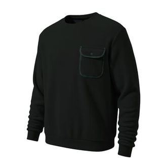 Generic Sweat-shirt &agrave; capuche en polaire pour homme - Chaud - Oversize - Respirant - &Eacute;lastique - Pour lext&eacute;rieur - D&eacute;contract&eacute; - Streetwear - Hiver - Automne 