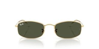 Ray-Ban Rb3832 Lunettes unisexes pour adulte, Dor&eacute;/vert, 55 mm