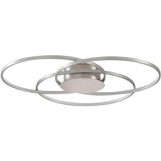 Lindby Led Plafonnier &agrave; intensit&eacute; variable Riley en aluminium pour salon & salle &agrave; manger