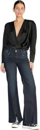 Le Temps Des Cerises Jeans Pulp Flare Sin Taille Haute Bleu-Noir N&deg;1