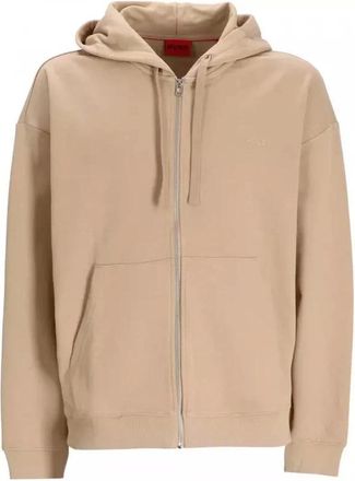 HUGO BOSS Homme, Sweatshirts et sweats &agrave; capuche, Beige, Taille: M Dapozip Zip Sweat &agrave; capuche