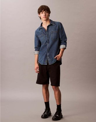 Calvin Klein Jeans Short en jean classique style ann&eacute;es 90 - Noir