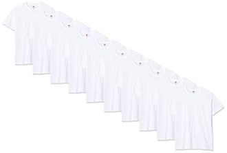 Fruit Of The Loom Heavy Cotton 10 Pack Tee T-Shirt, Blanc (White 30), X-Large (Lot de 10) Homme