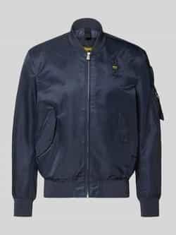 Blauer Jacke mit Zweiwege-Rei&szlig;verschluss Modell Rocky