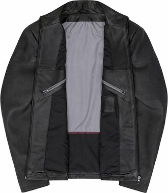 Mouflon Lederjacke Alex Perforiertes Leder aus echtem, softigem Lammnappa-Leder