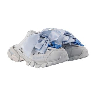 Balenciaga Womens Track Mules - Balenciaga Synthetic Grey Shoes