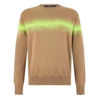 Herno Gestreifter Rundhalspullover - - Knitwear - Herren - Beige - 2XL