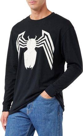 MARVEL Herren Avengers Venom Emblem Langarmshirt, Schwarz (Black Blk), X-Large