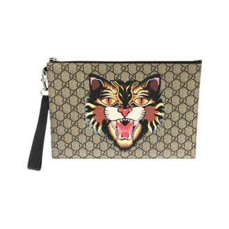 Gucci Sac pochette en toile GG Supreme Pre-owned - Femme - Pre-owned - Beige - Taille: ONE Size