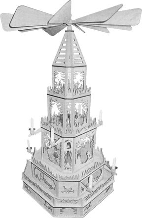 Rudolphs Schatzkiste Bastelzubehör Laubsägevorlage Pyramide Motiv Erzgebirgische Weihnachtspyramide Höhe 90cm NEU Laubsägearbeit Laubsägezubehör Bügelsäge