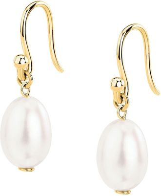 Cleor Boucles doreilles en or 375/1000 et Perle deau douce