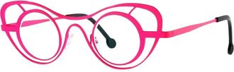 Theo Eyewear lunettes de vue &agrave; monture g&eacute;om&eacute;trique - Rose
