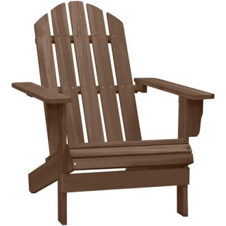 vidaXL Gartenstuhl Holz Braun vidaXL