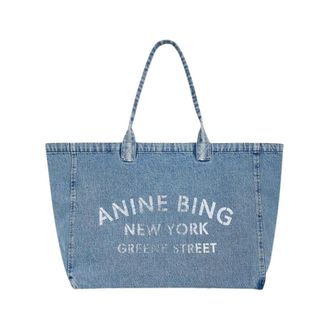 Anine Bing Femme, Sacs, Bleu, Taille: ONE Size Leo Tote