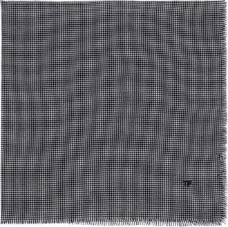 Tom Ford écharpe à motif pied-de-poule - Noir