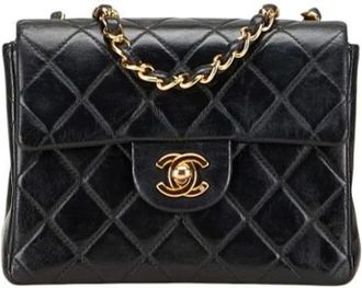 Chanel Sac bandouli&egrave;re vintage en cuir Pre-owned - Femme - Pre-owned - Noir - Taille: ONE Size