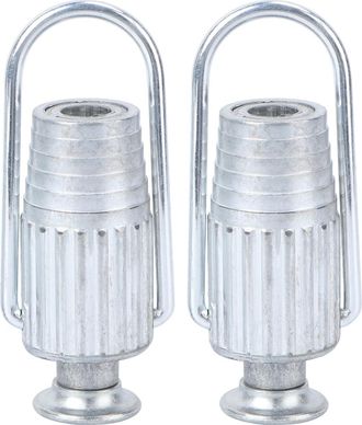 Hemoton Wäscheleinenspanner 2 Stück Wäscheleinenspanner Aluminium Wäscheleine Griffe Haushaltsbedarf für Wäscheleine Kordelspanner