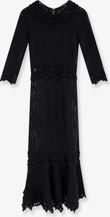 Dolce & Gabbana Crochet fabric long dress - DOLCE & GABBANA - gender_Woman