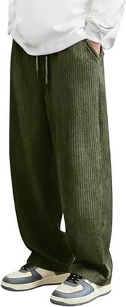 Generic Pantalon Homme Taille Elastique Polaire Baggy Surv&ecirc;tements Pantalons Hiver Velours Surv&ecirc;tement Large Japonais Jogging V&ecirc;tement De Travail Sportswear V