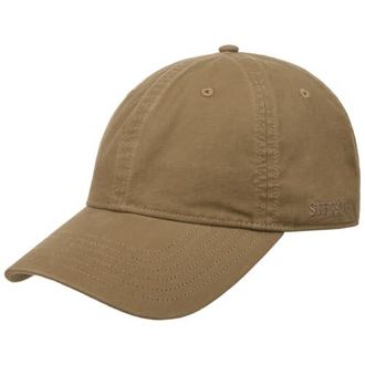 Stetson Casquette Ducor Sun Guard Femme/Homme - en Coton Fitted Protection Solaire avec Visiere, Ferme a lArriere Ete Printemps-ete - S (54-55 cm) Olive