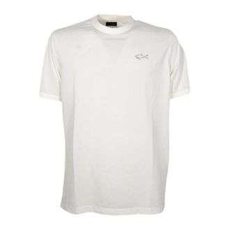 Paul & Shark Reflective Shark White T-Shirt - - Tops - Herren - Wei&szlig; - M