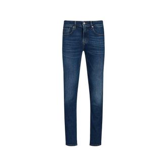 7 For All Mankind Jean slim en coton m&eacute;lang&eacute;