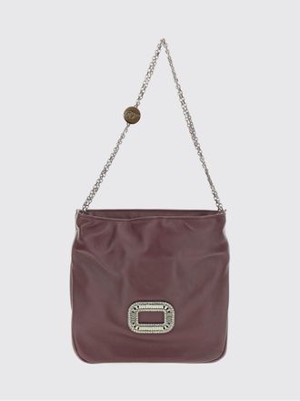 Roger Vivier Pilgrim Mini-Beuteltasche aus Nappaleder mit Schmuckschnalle