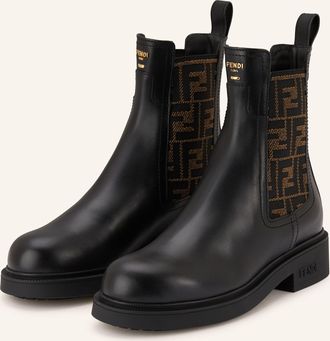 Fendi Chelsea-Boots schwarz