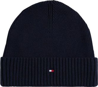 Tommy Hilfiger Homme, Accessoires, Bleu, Taille: ONE Size Bonnet c&ocirc;tel&eacute;